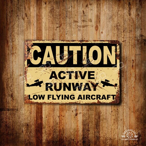 Aviation sign metal active runway sign aviation gifts man - Etsy.de