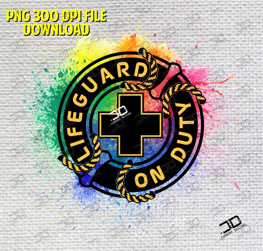 Lifeguard PNG Design Digital Download | 300 DPI PNG Digital Download ...