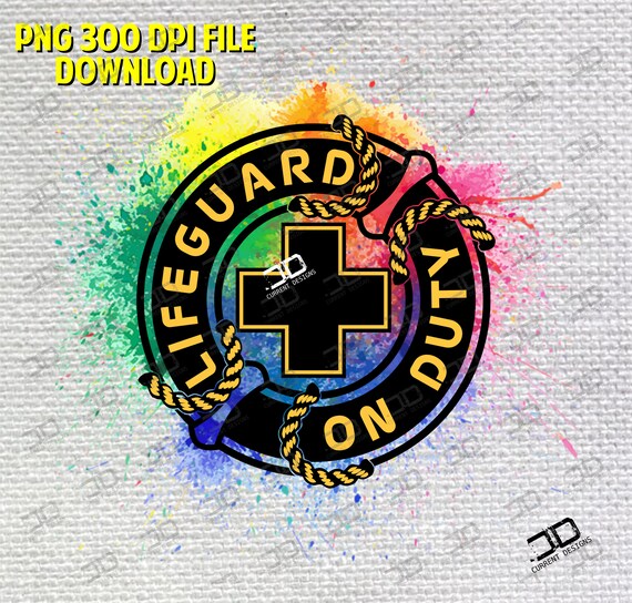 Lifeguard PNG Design Digital Download 300 DPI PNG Digital - Etsy