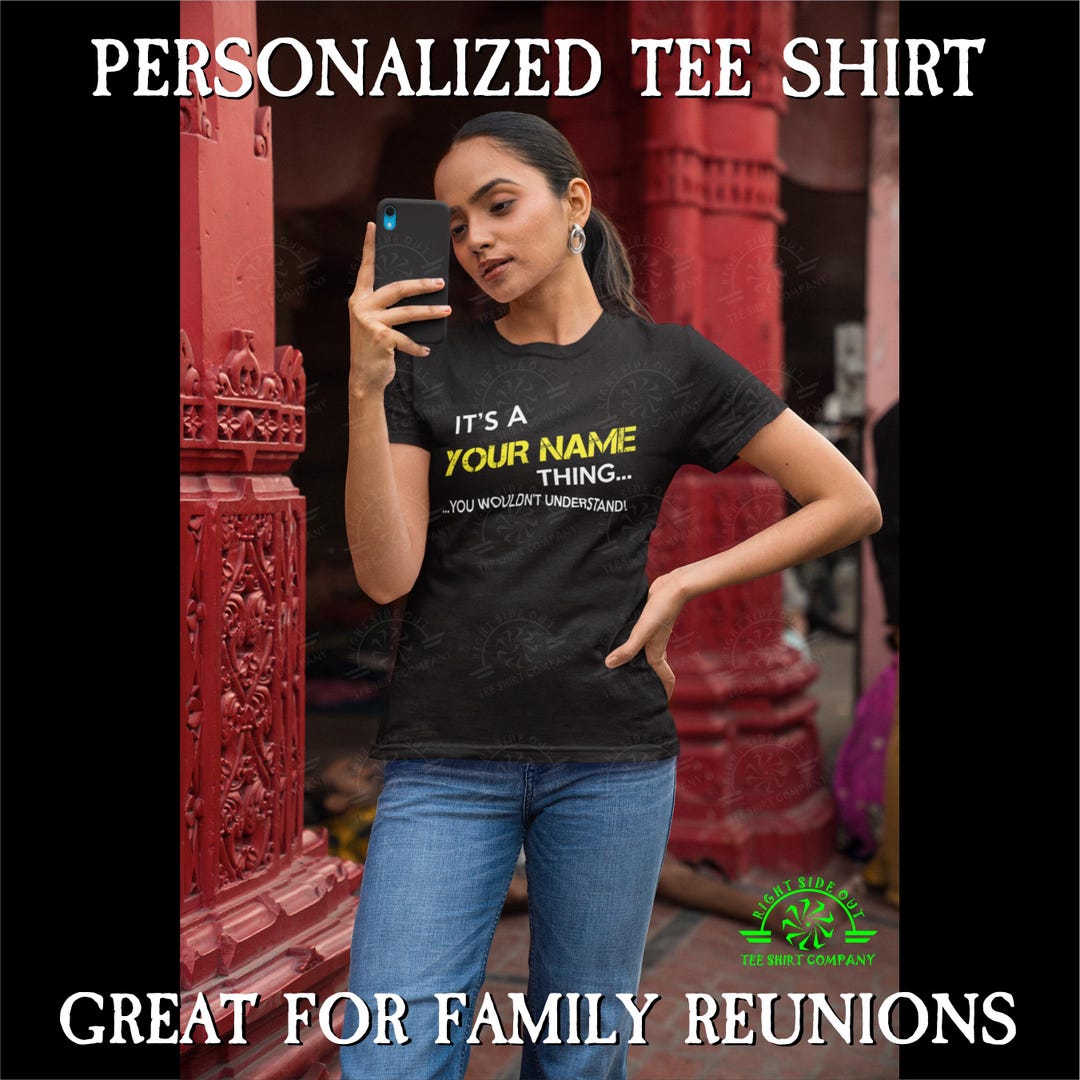 Personalized Name T-shirt: Custom Family Reunion Tee - Etsy