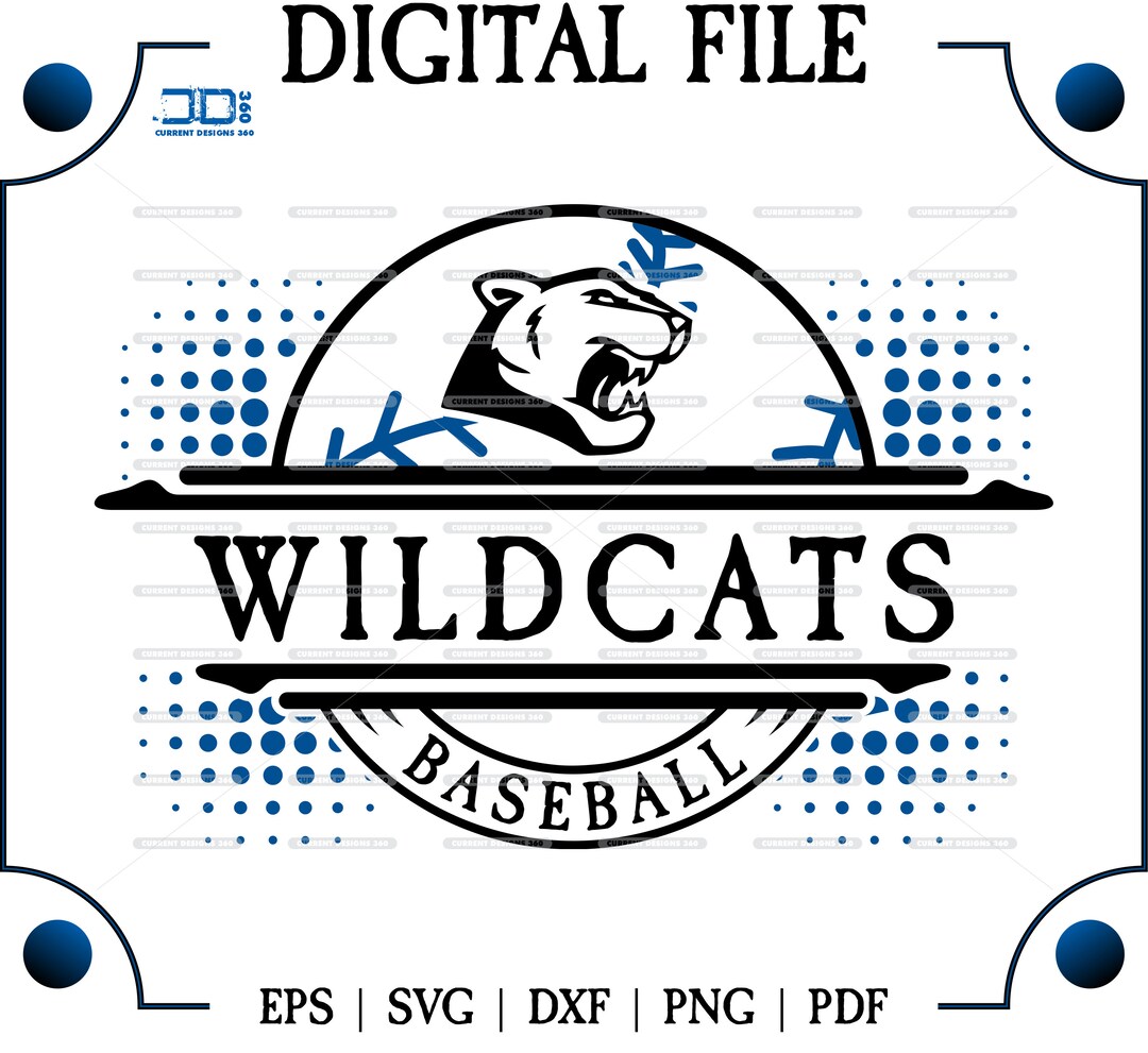 Wildcats Baseball SVG: Cut File, Print File (digital Download) - Etsy