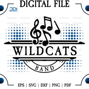 Wildcats Band SVG: Marching Band Clipart (digital Download) - Etsy