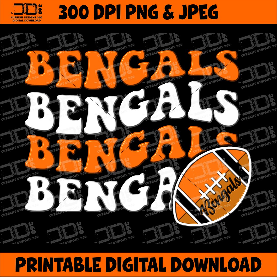 Bengals Png Printable Download Sports Football Sublimation Dtf Dtg ...
