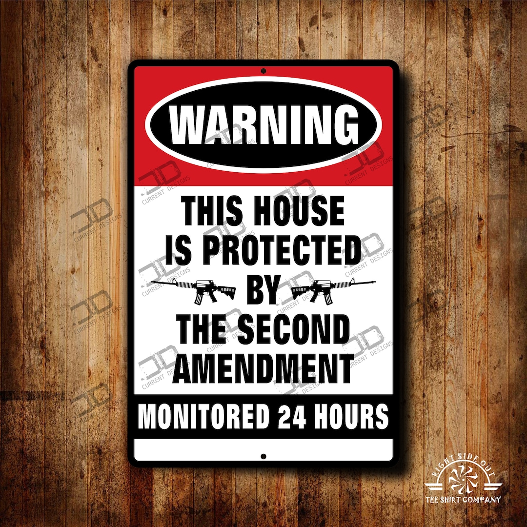 Metal 2nd Amendment, Second Amendment Sign | Warning Sign | Gun Rights ...