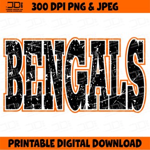 Bengals Png Printable Download Sports Football Sublimation Dtf Dtg ...