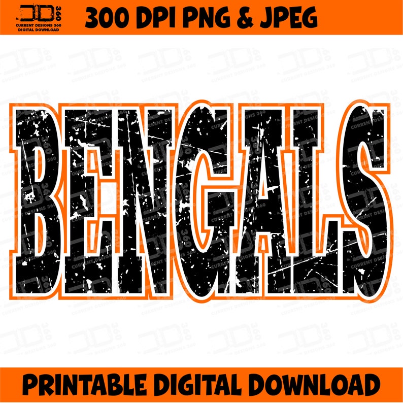 Bengals Png Printable Download Sports Football Sublimation Dtf Dtg ...