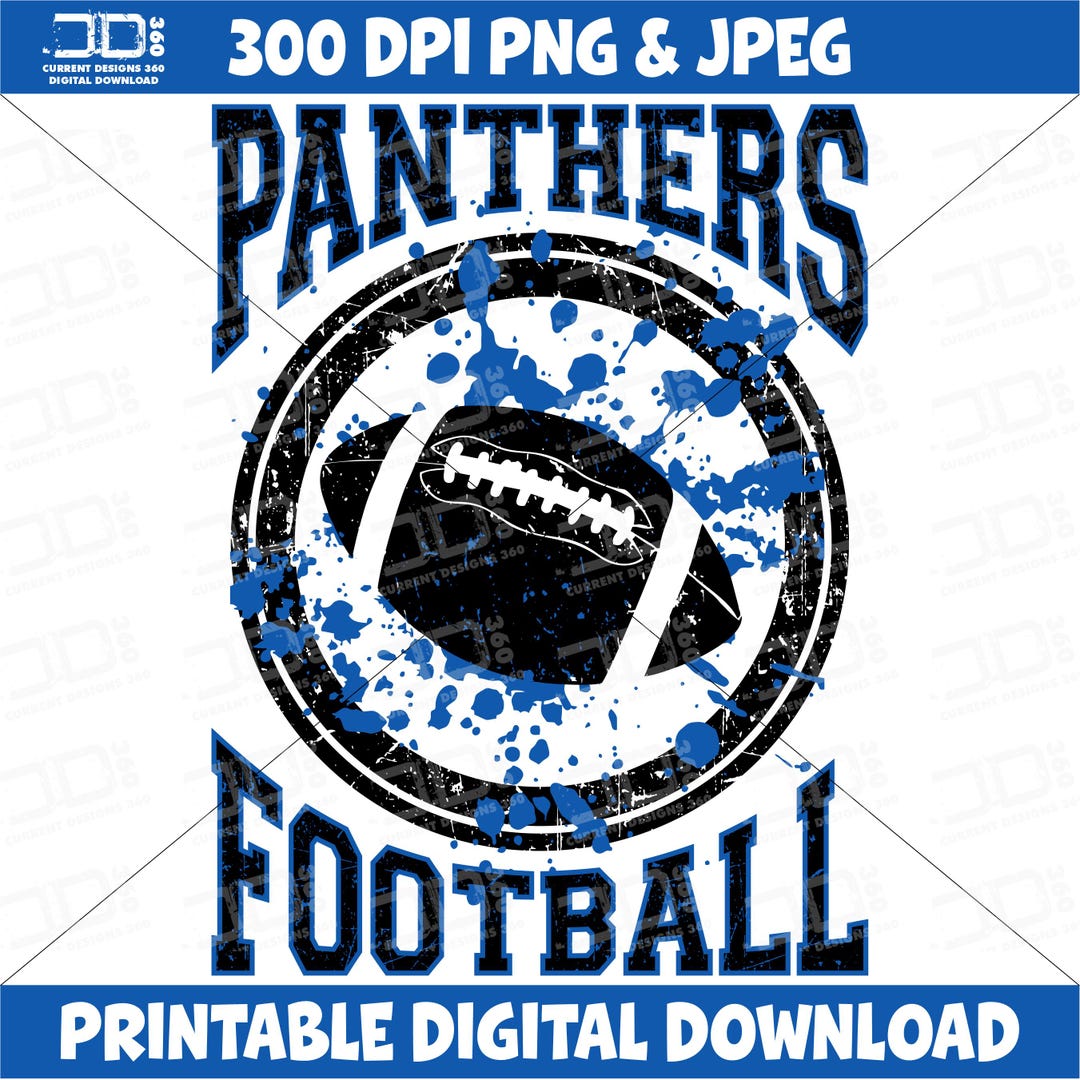 Panthers Png Printable Download Panthers Football Dtg, Dtf Digital ...