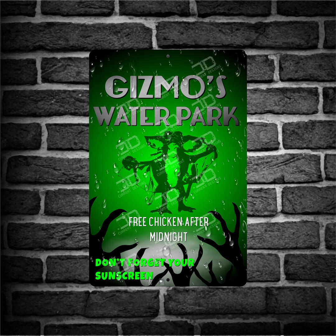 Metal Movie Sign Funny Gremlin Sign Wall Decor Theater Theatre Movie ...