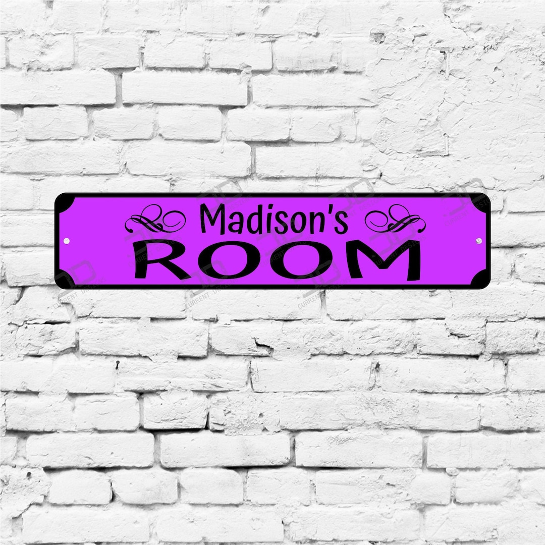 Custom Metal Room Sign, Bedroom Signs, Aluminum Quality Signs. Gift for ...