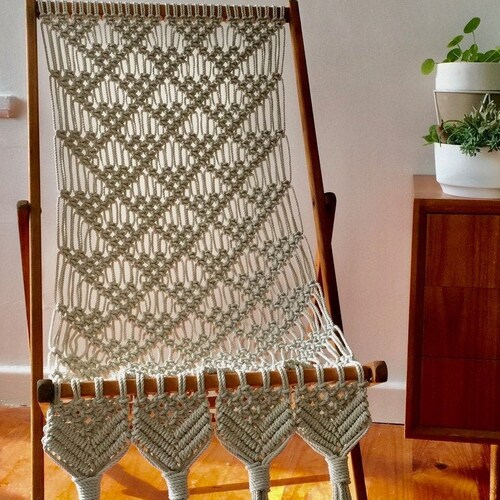 PDF Macrame Pattern Macrame Directors Chair Pattern Easy - Etsy