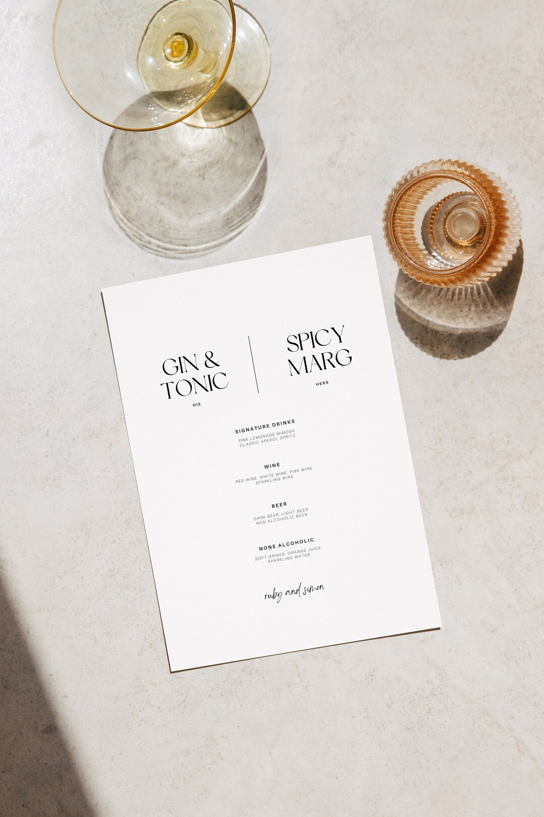 Modern Bar Sign Template, Wedding Bar Sign Printable, Editable Wedding ...