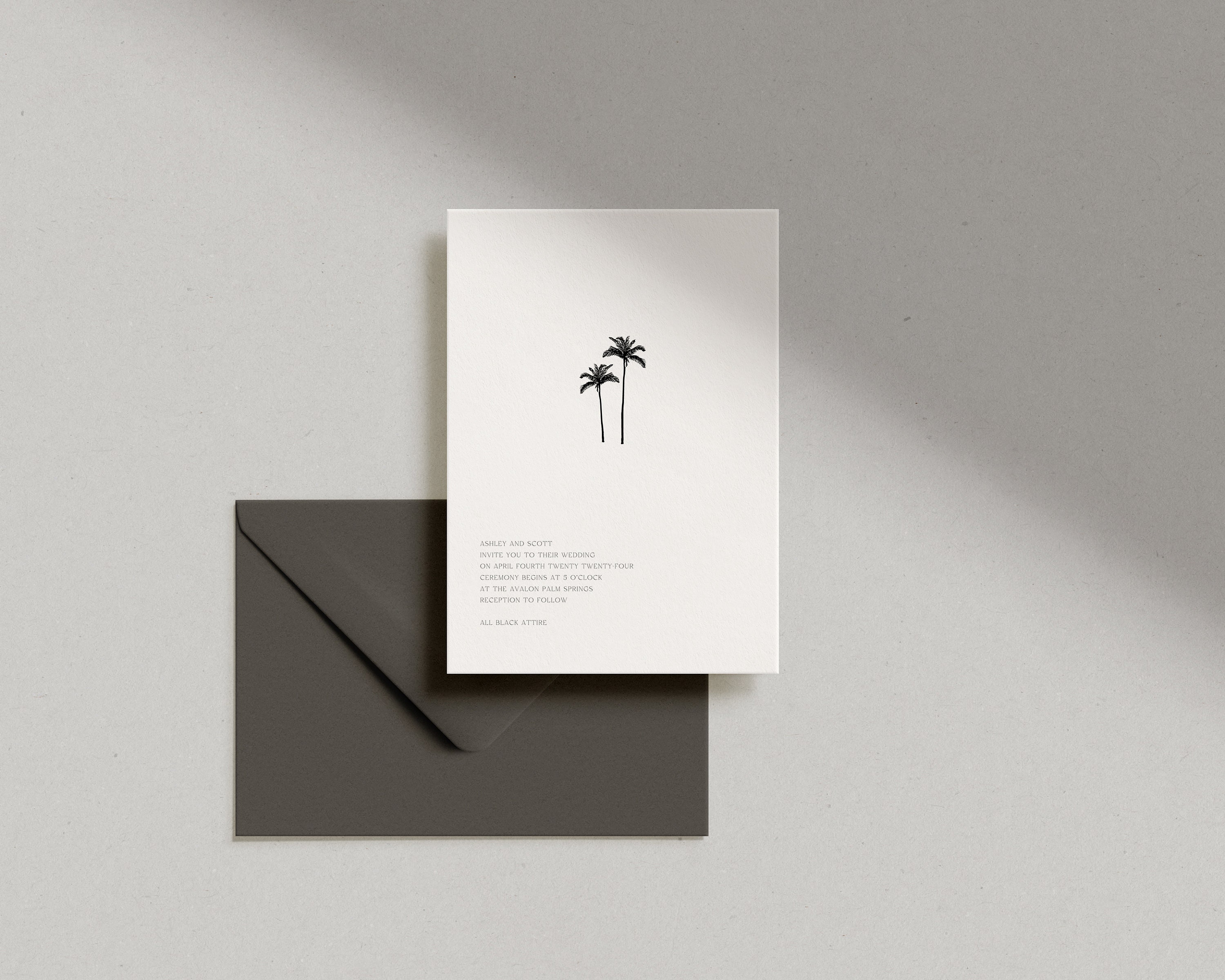 Minimalist Wedding Invitation Template Modern Wedding - Etsy