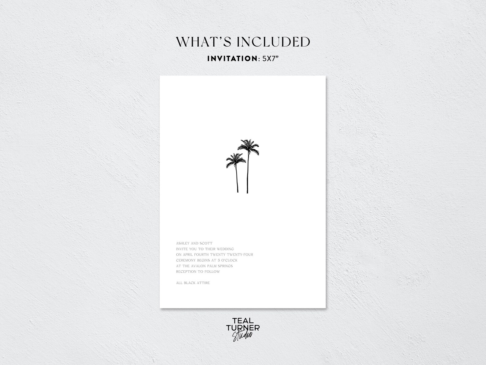 Minimalist Wedding Invitation Template Modern Wedding - Etsy