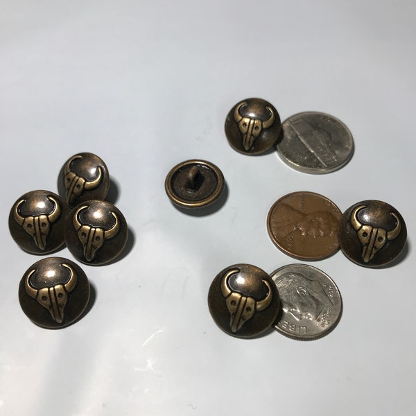 Bronze Metal Buttons - Etsy