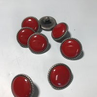 No.10 Set of 3 Large Dark Green and Clear Diamante Crystal Buttons - 28 ...