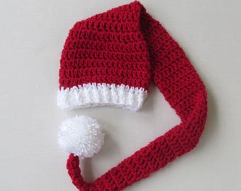 Long santa hat | Etsy