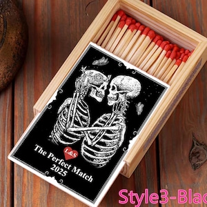 Custom Wood Match Box, Personalized Couple Matchbox, the Perfect Match ...