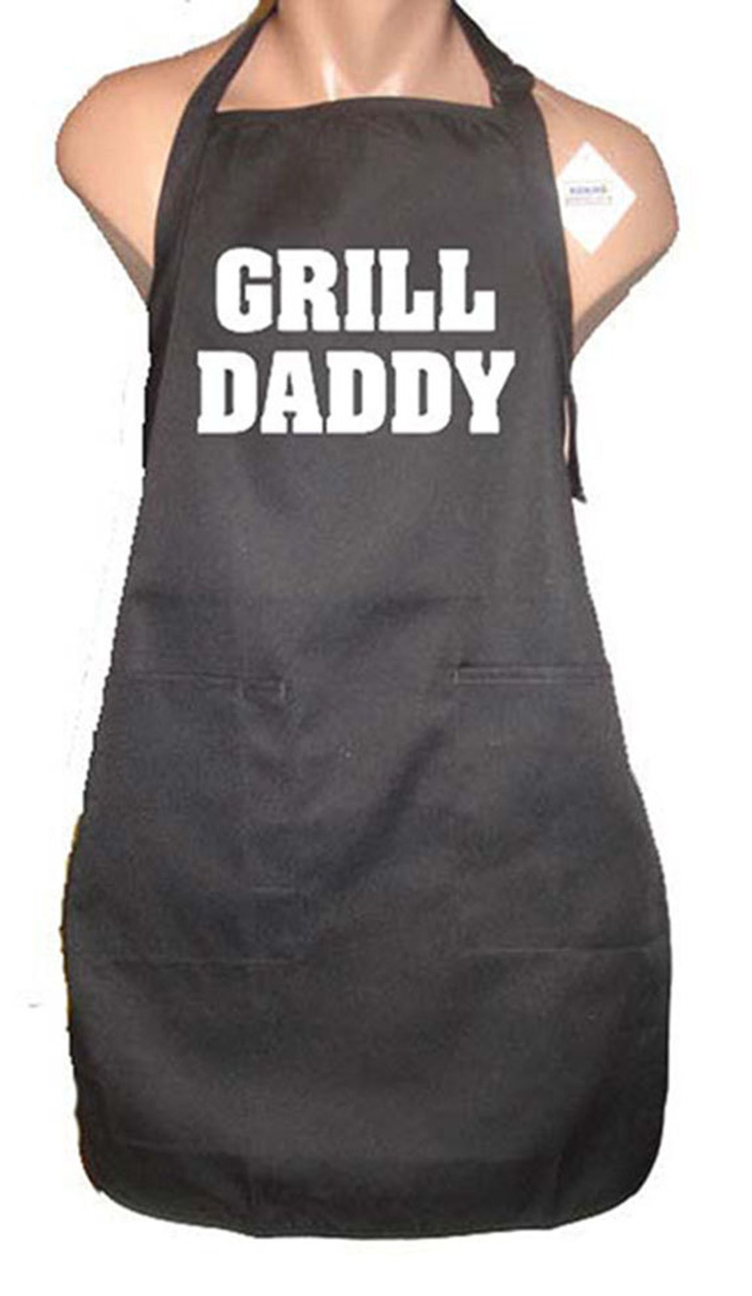 GRILL DADDY Black APRON Accessory Grill Grilling Cover up Funny Humor ...
