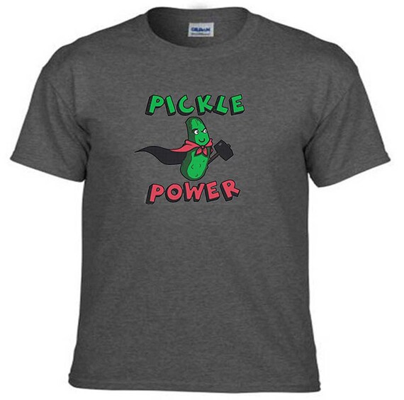 PICKLE POWER Super Hero Pickle Funny Humor Gift T-shirt - Etsy