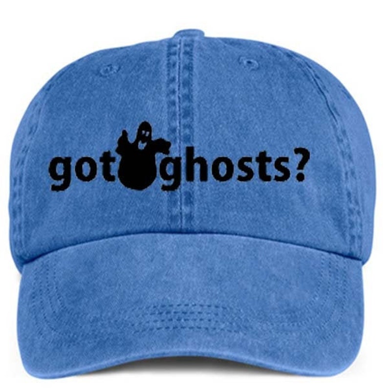 GOT GHOSTS Hunting Ghost Baseball Style Cap Hat Vinyl Print - Etsy