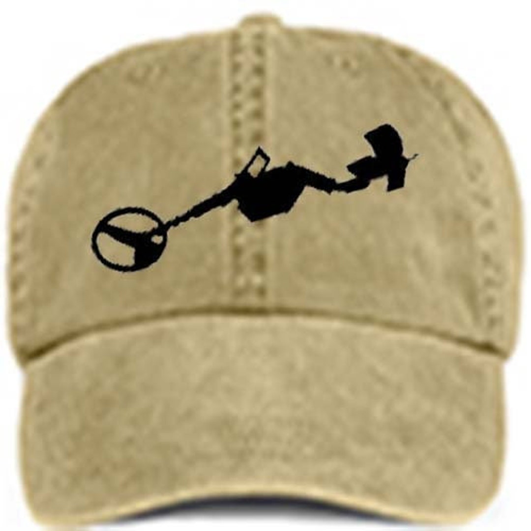 METAL DETECTOR DETECTING Treasure Hunter Twill Baseball Style Cap Hat ...