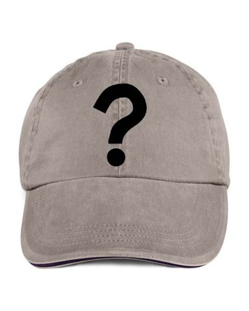 QUESTION MARK Funny Humor Baseball Style Cap Hat Vinyl Print | Etsy