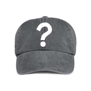 QUESTION MARK Funny Humor Baseball Style Cap Hat Vinyl Print - Etsy