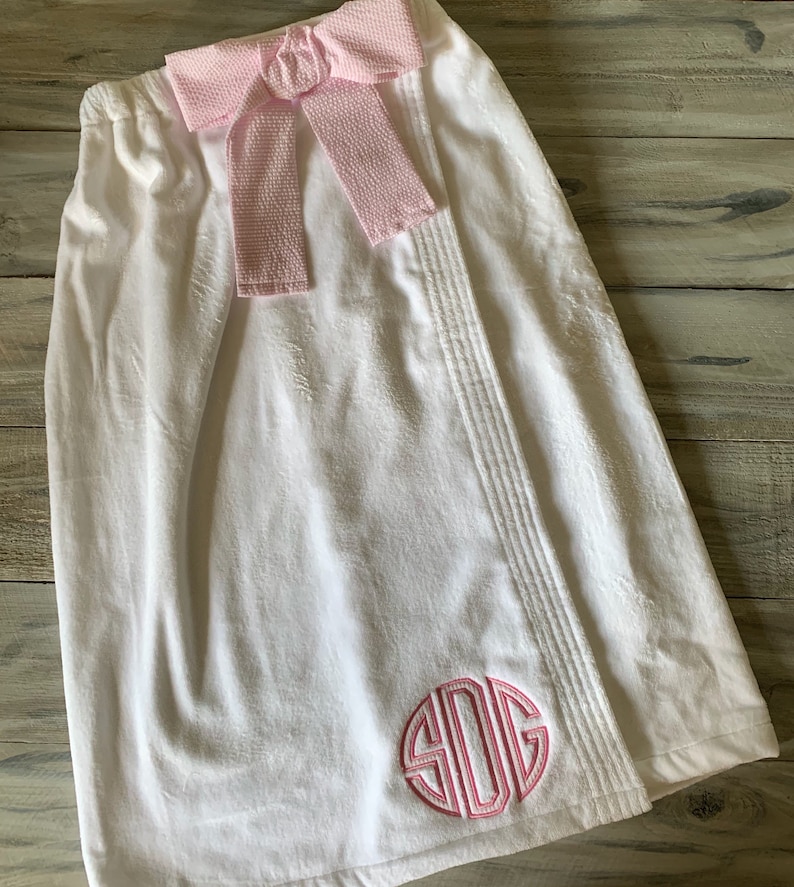 Monogram Towel Wrap Monogram Towel Bath Wrap Spa Wrap | Etsy