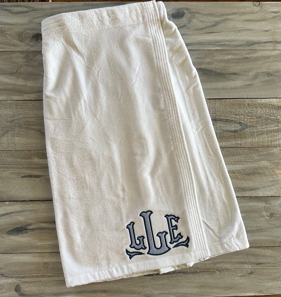 Monogram Towel Wrap, Monogram Towel, Bath Wrap, Monogram Spa Wrap ...