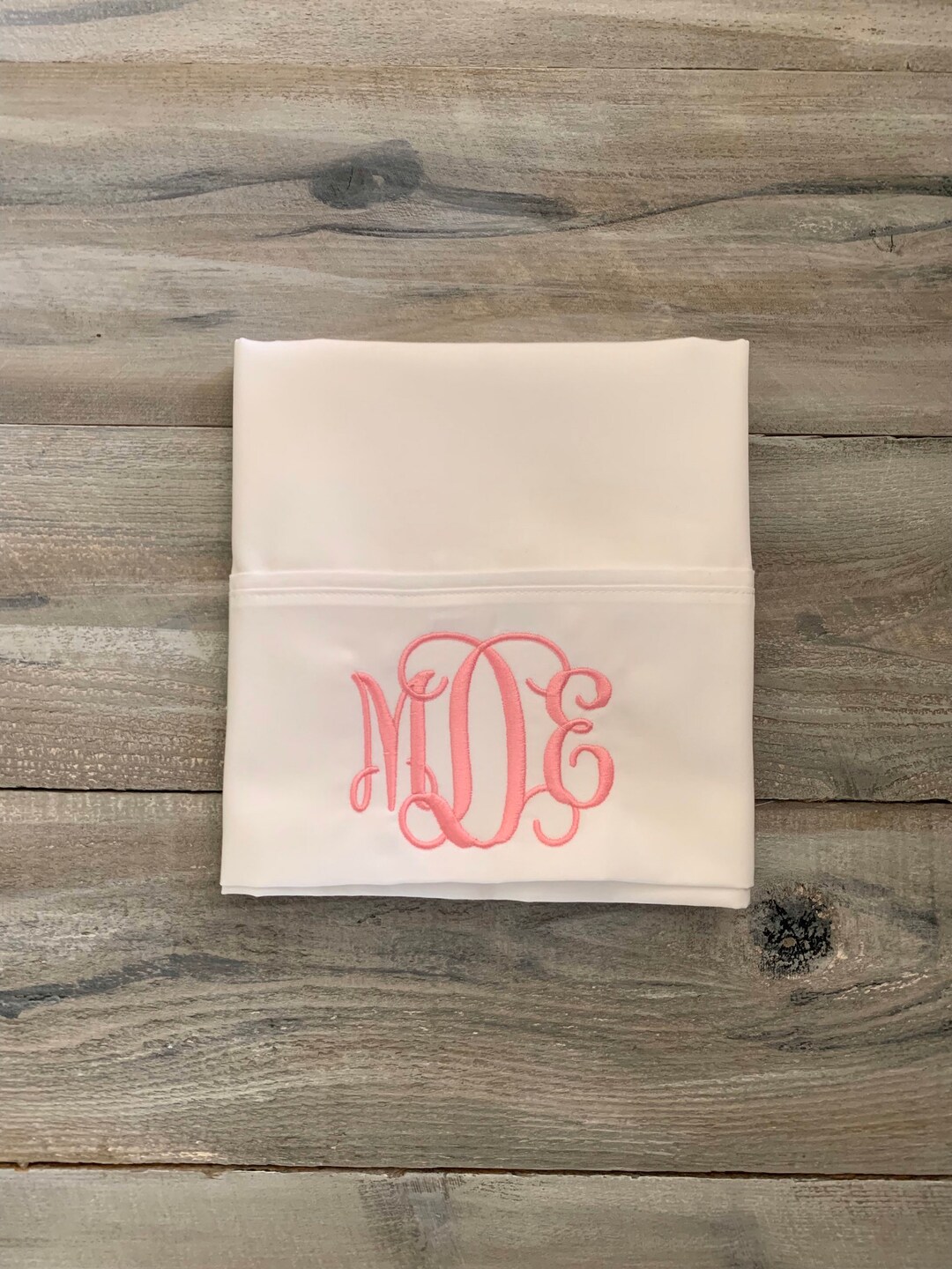 Monogram Pillowcase, Set of Monogrammed Pillowcases, Pillowcase, Monogram, Dorm, Graduation Gift ...