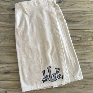 Monogram Towel Wrap, Monogram Towel, Bath Wrap, Monogram Spa Wrap ...