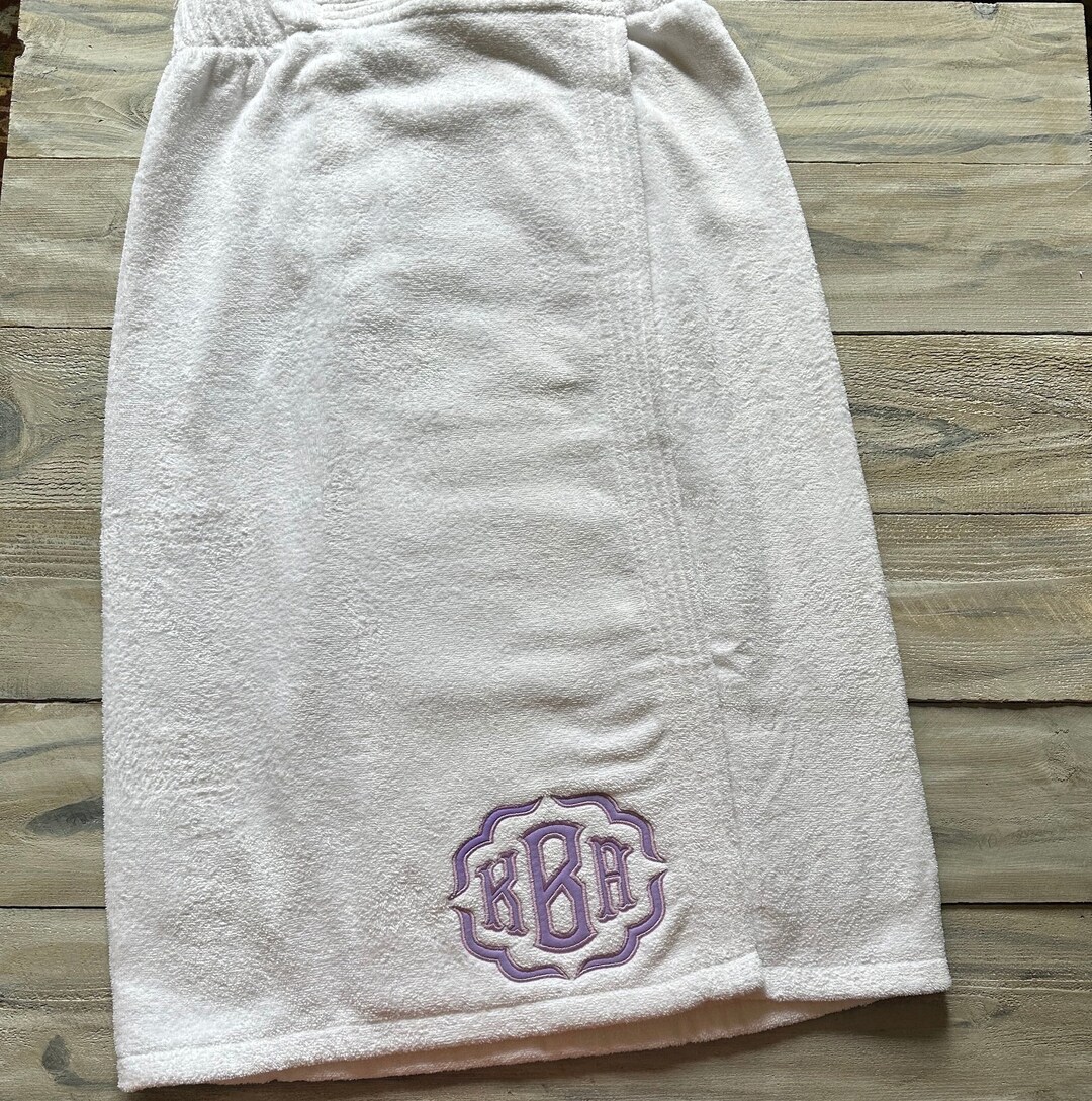 Monogram Towel Wrap, Monogram Towel, Bath Wrap, Monogram Spa Wrap ...