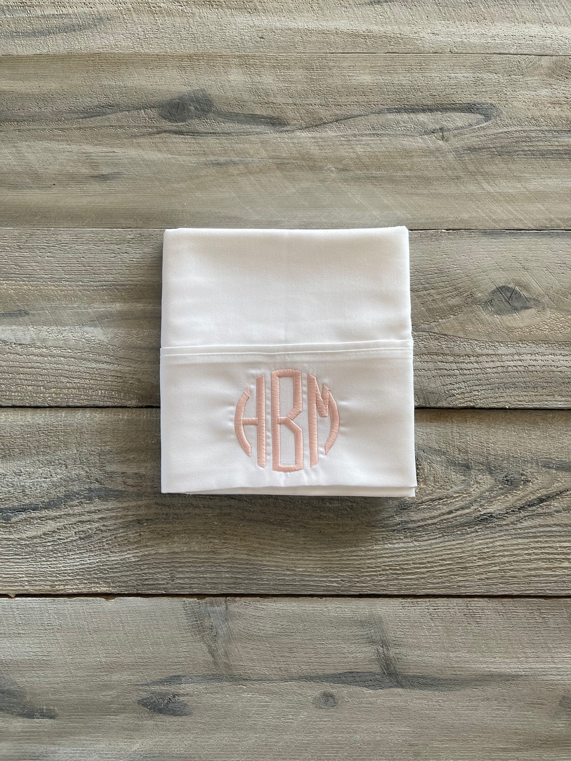 Monogram Pillowcase Set of Monogrammed Pillowcases | Etsy