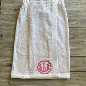 Monogram Towel Wrap, Monogram Towel, Bath Wrap, Monogram Spa Wrap ...