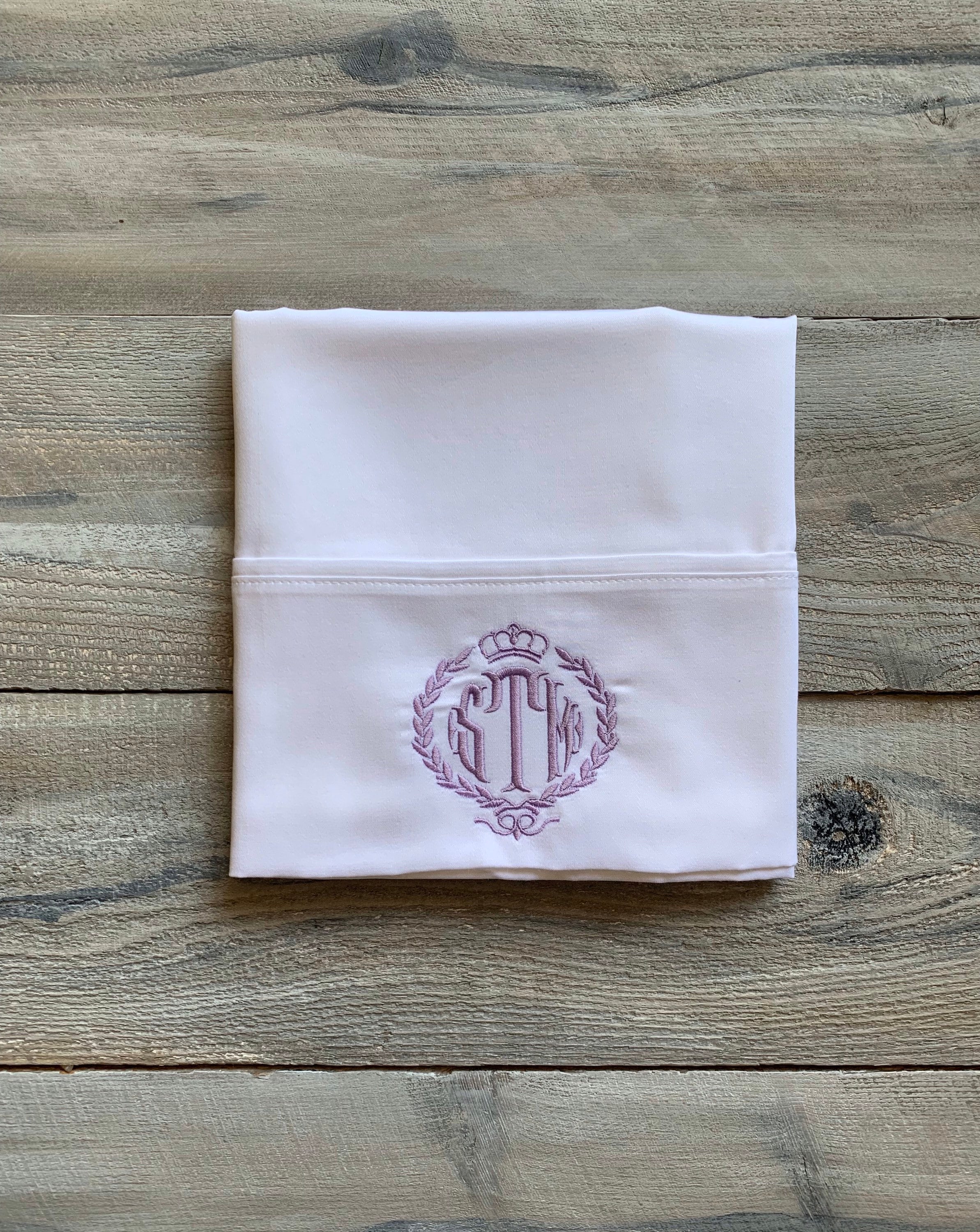 Monogram Pillowcase Set of Monogrammed Pillowcases | Etsy