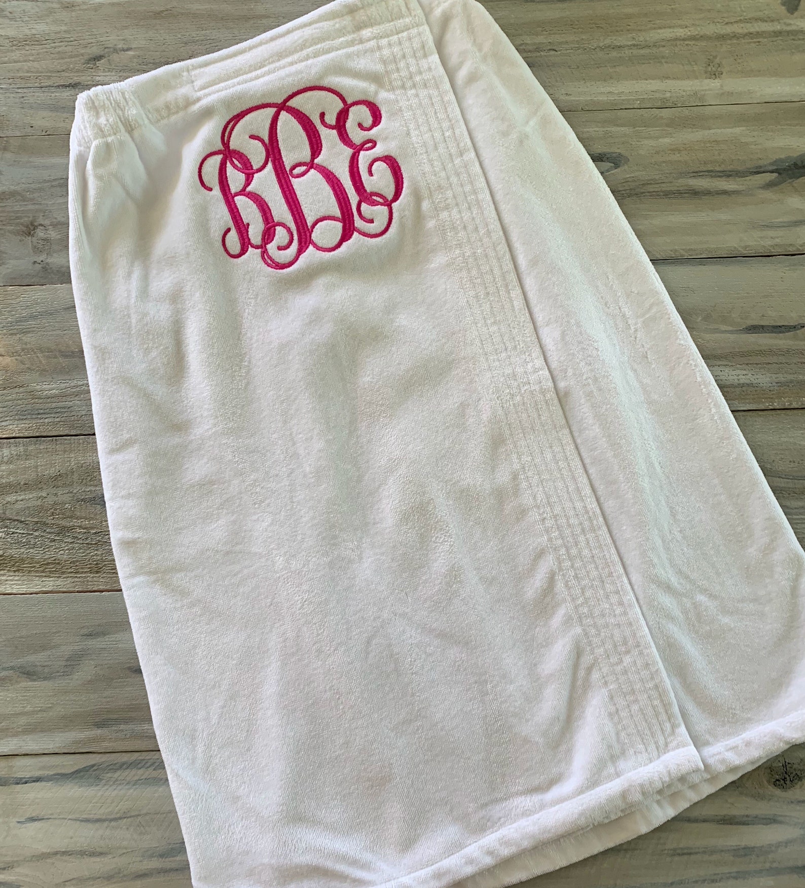 Monogram Towel Wrap, Bath Wrap, Monogram Towel, Towel Wrap, Spa Wrap ...