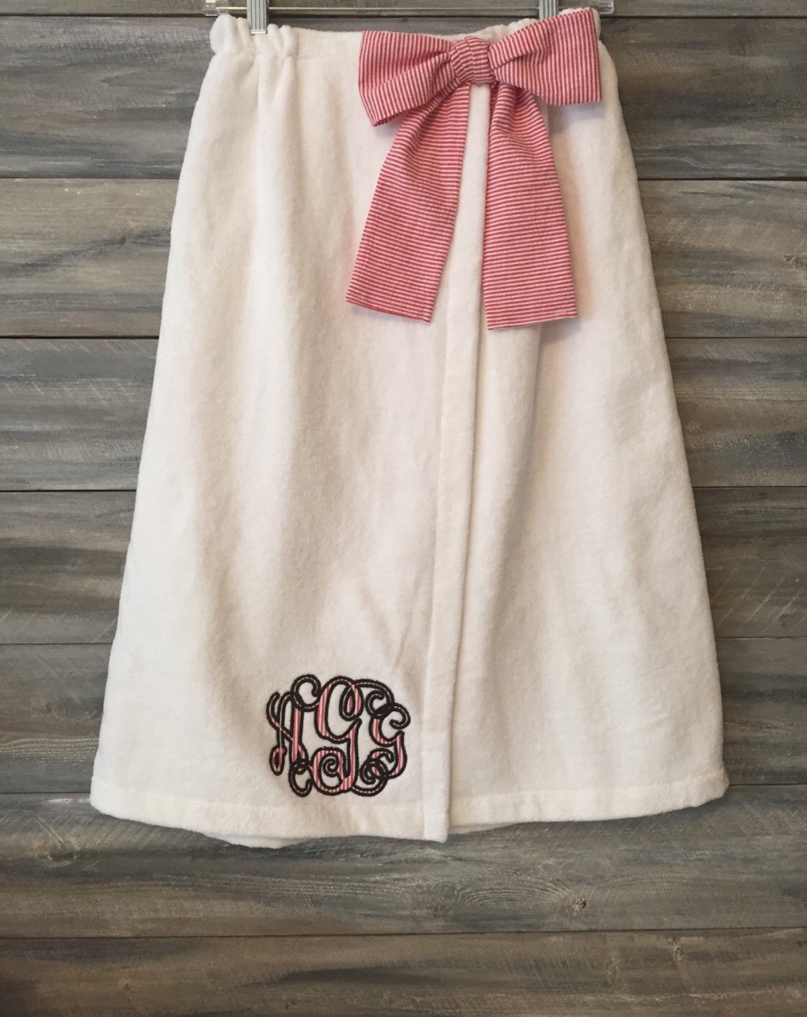 Monogram towel wrap Monogram Towel Bath Wrap Monogram Spa | Etsy
