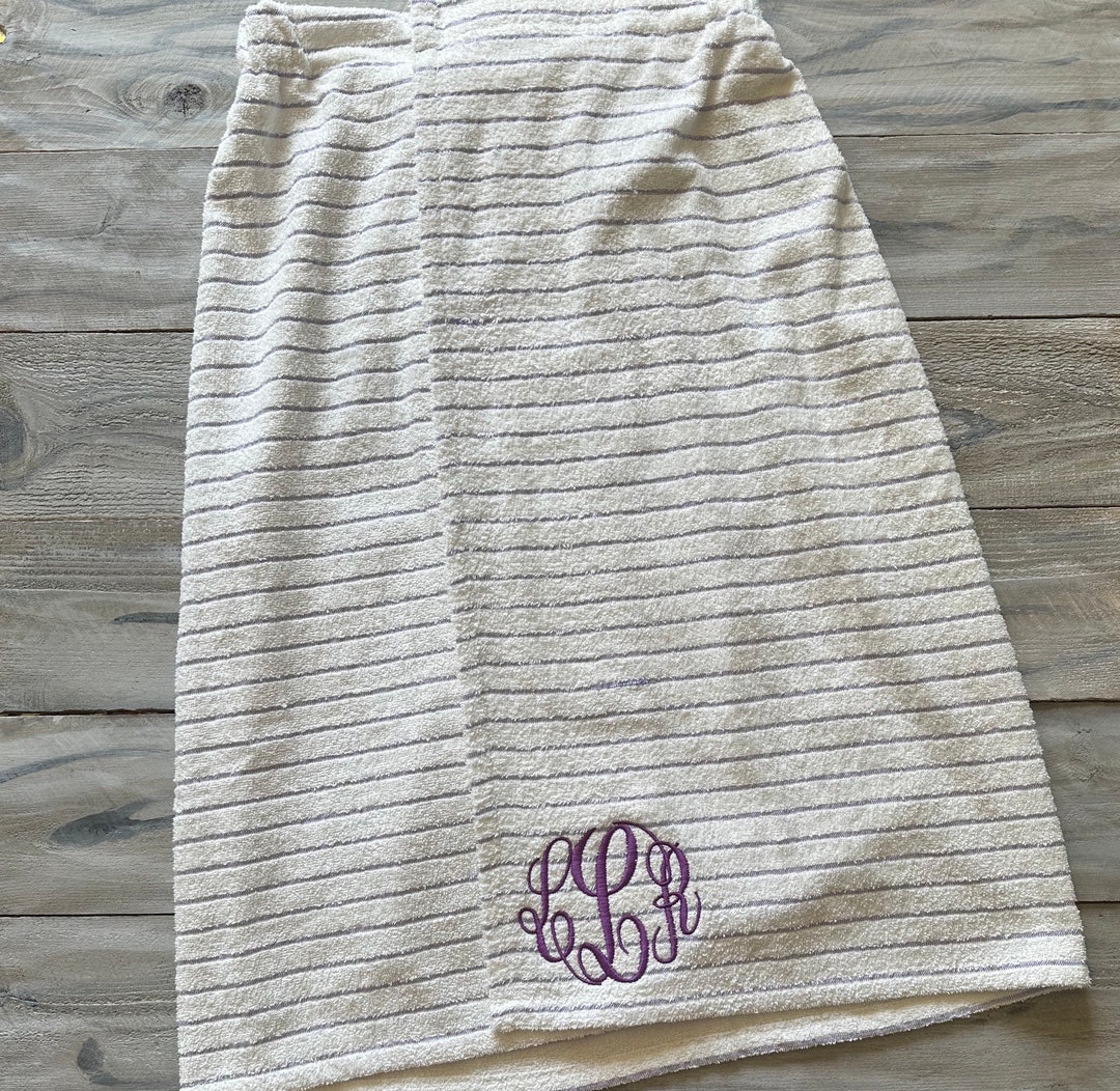 Monogram Towel Wrap, Bath Wrap, Monogram Towel, Towel Wrap, Spa Wrap ...