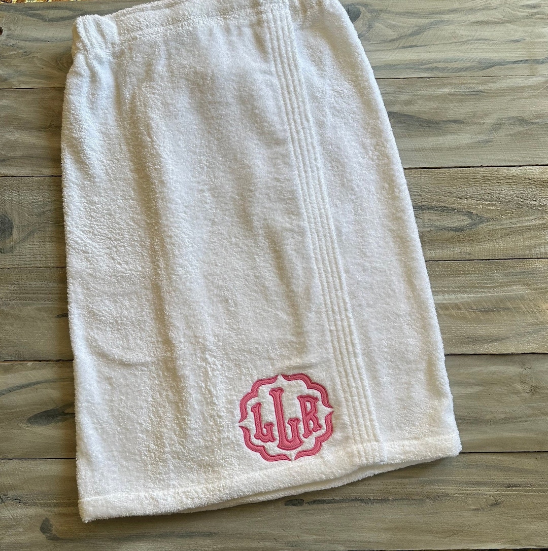 Monogram Towel Wrap, Monogram Towel, Bath Wrap, Monogram Spa Wrap ...