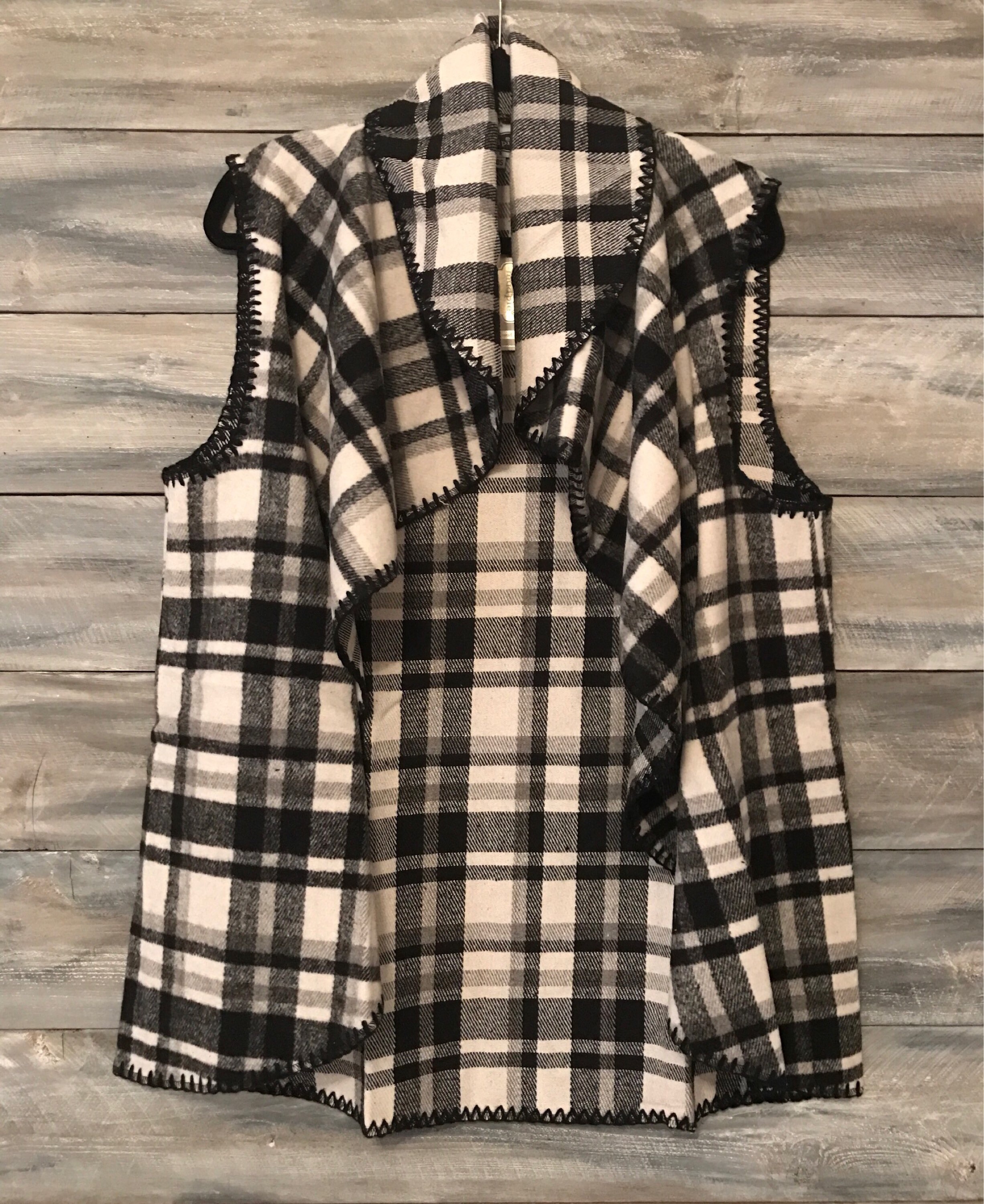 Monogram Vest, Monogram Vest Fleece, Blanket Vest Plaid, Monogram ...