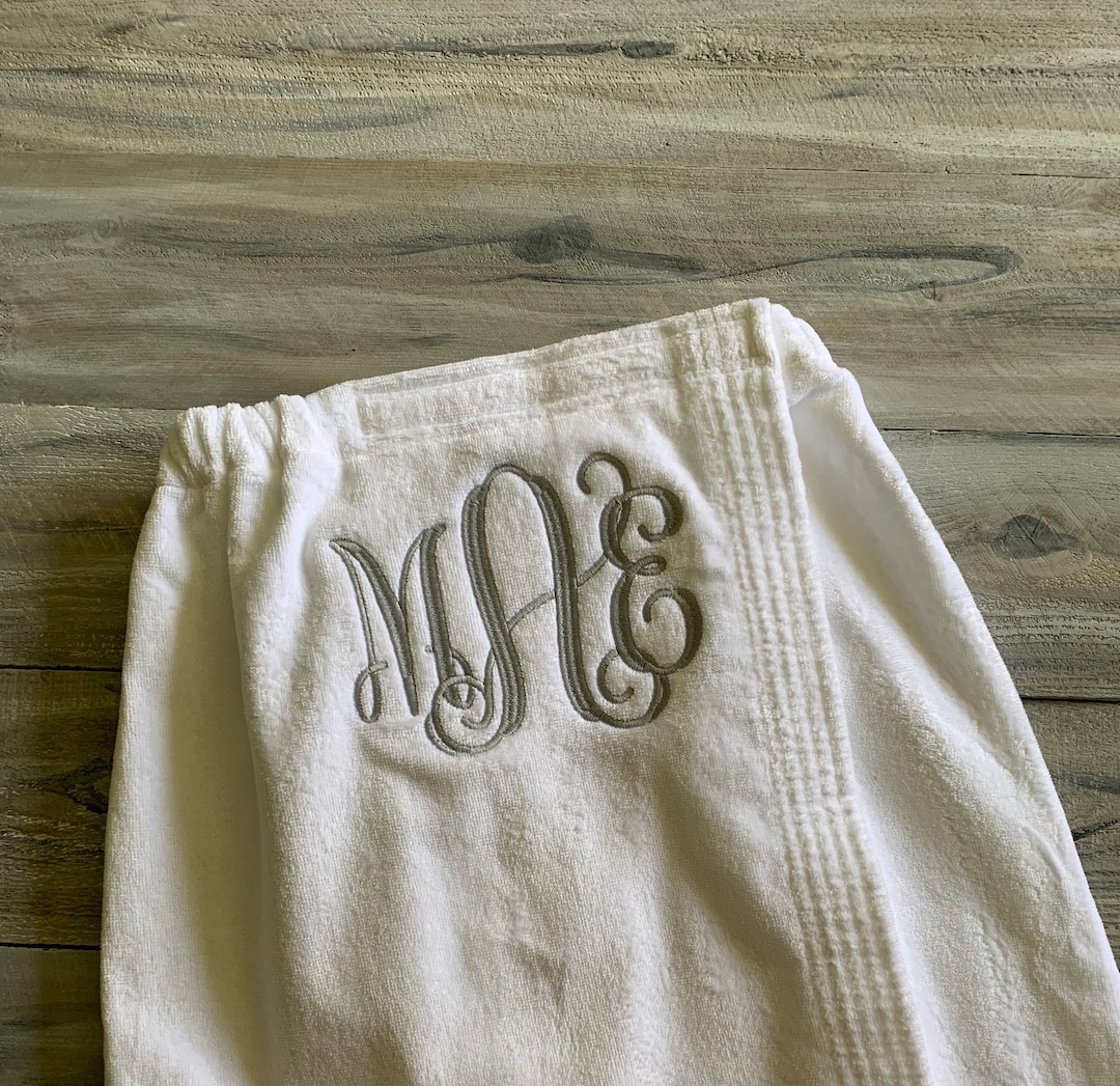 Monogram Towel Wrap, Bath Wrap, Monogram Towel, Towel Wrap, Spa Wrap ...