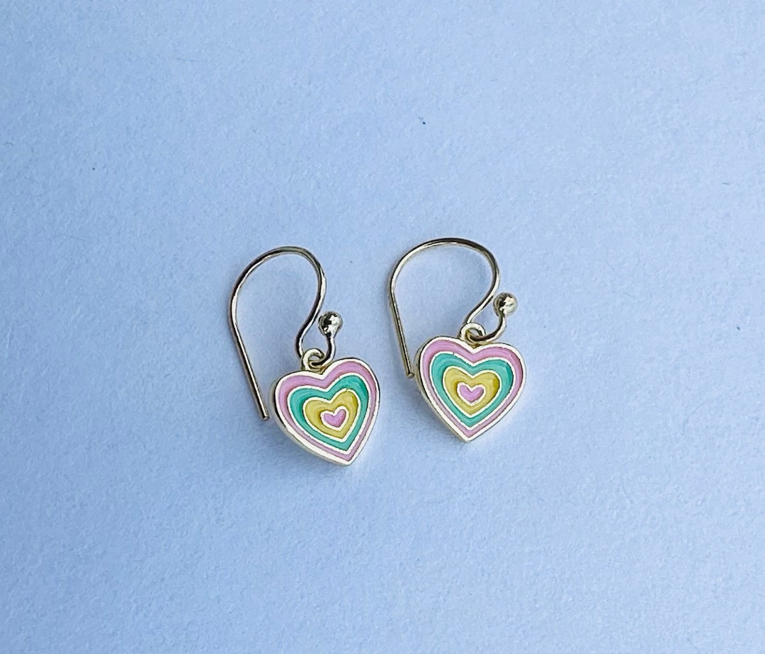 Mabel Rainbow Earrings - 14k Gold Vermeil Earrings - Etsy