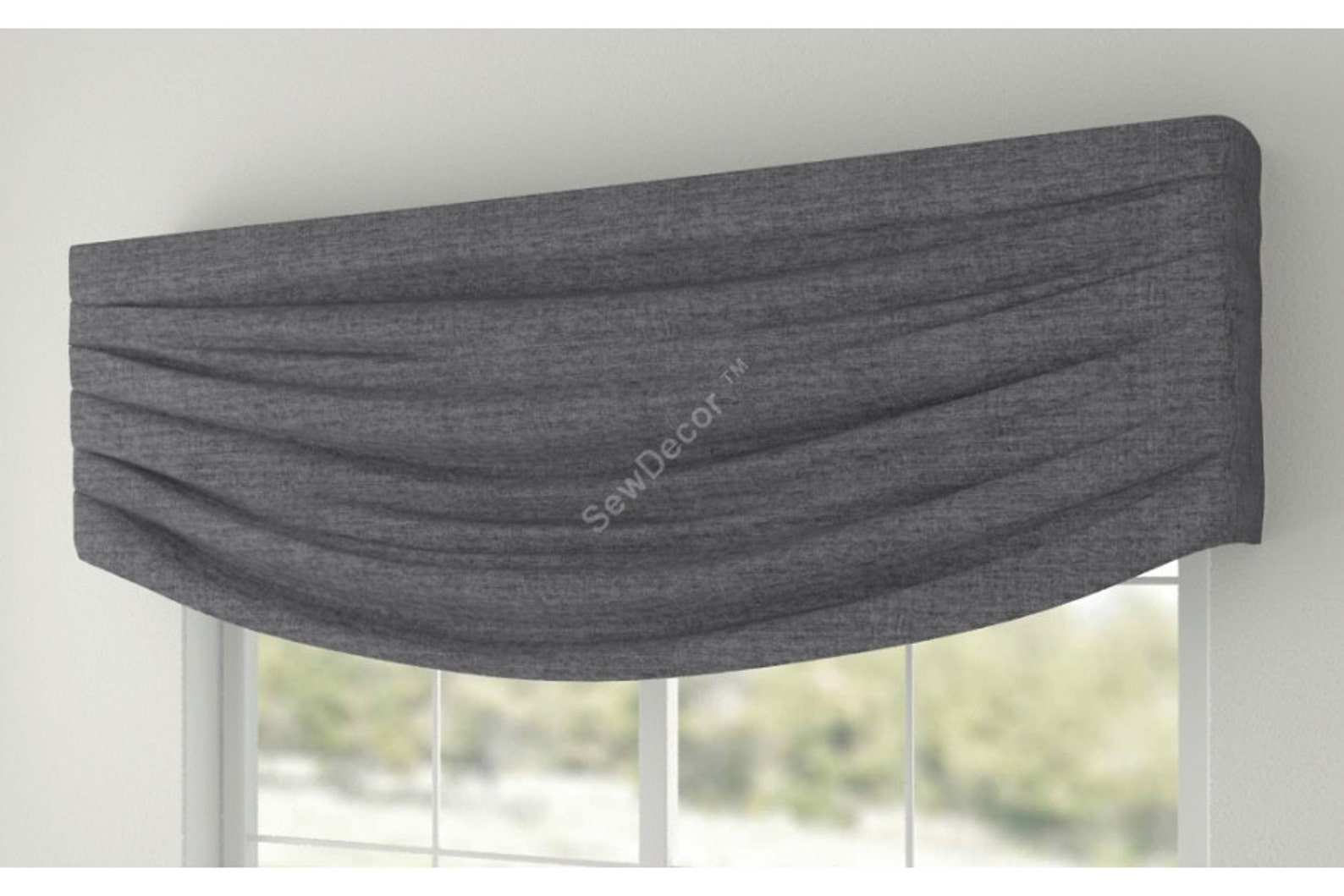 Contemporary Window Valance - Cornice - Etsy