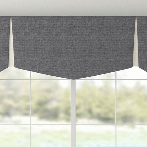 Modern Straight Window Valance/ Tailored Curtain/ 4 Color - Etsy