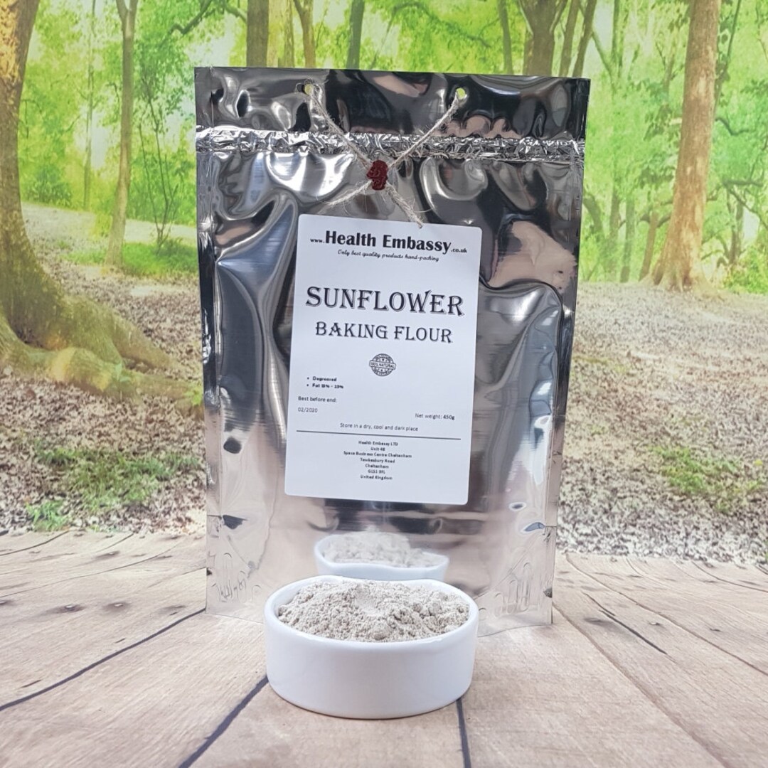 Sunflower Baking Flour 450g Health Embassy 100% Natural - Etsy