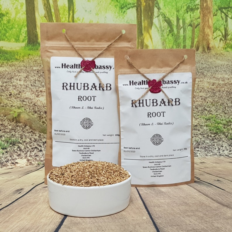 Rhubarb Root Tea Rheum L. Rhei Radix Health Embassy | Etsy