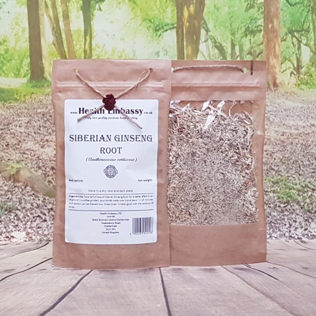 Siberian Ginseng Root Cut Tea (eleutherococcus Senticosus) - Health Embassy - Etsy UK