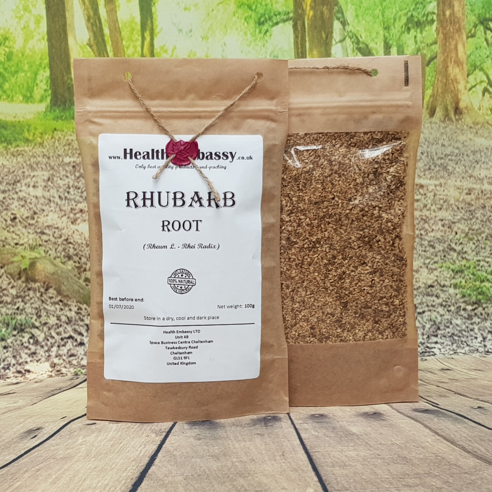 Rhubarb Root rheum L. Rhei Radix Health Embassy 100% - Etsy UK