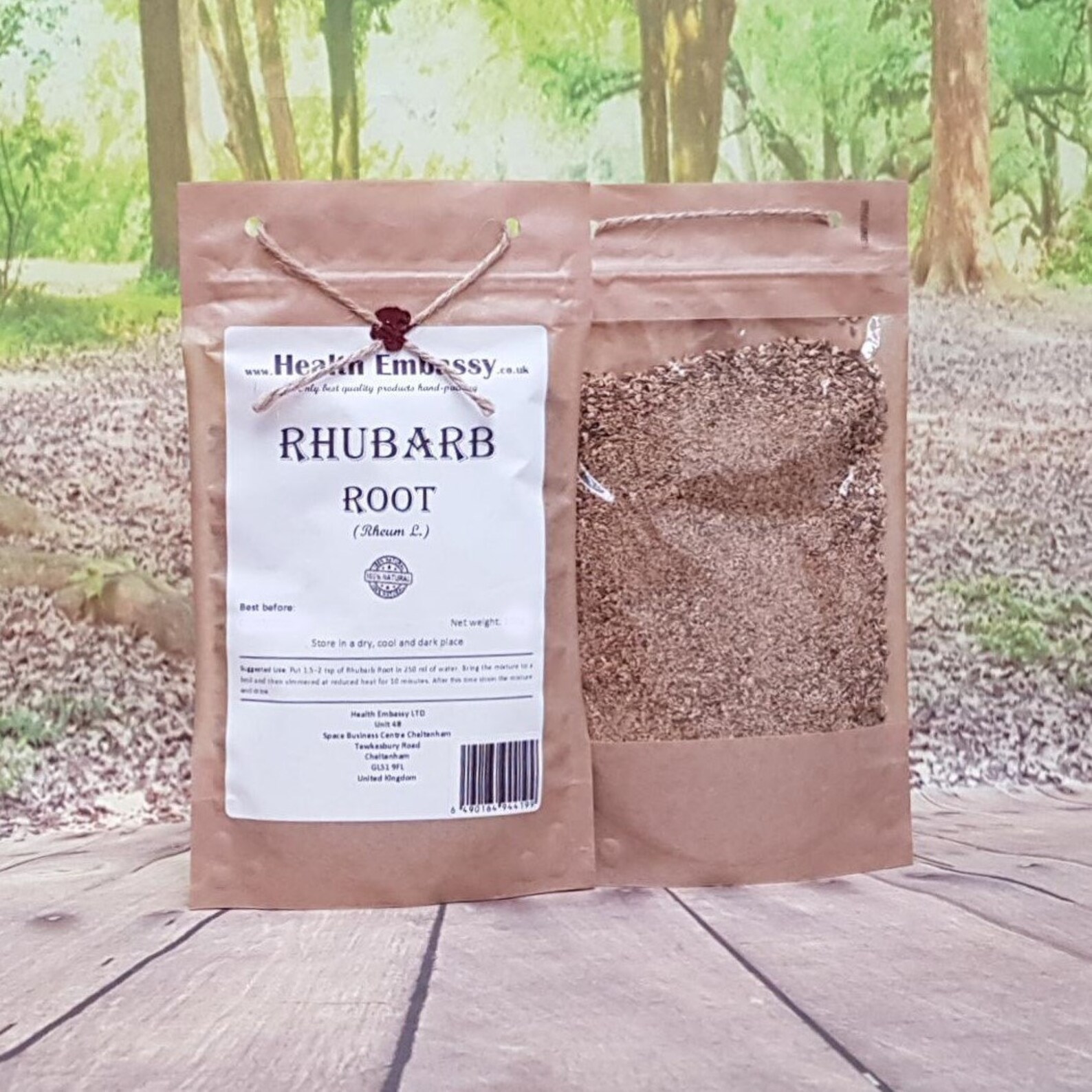 Rhubarb Root (rheum L. - Rhei Radix) Health Embassy 100% Natural Herbal ...