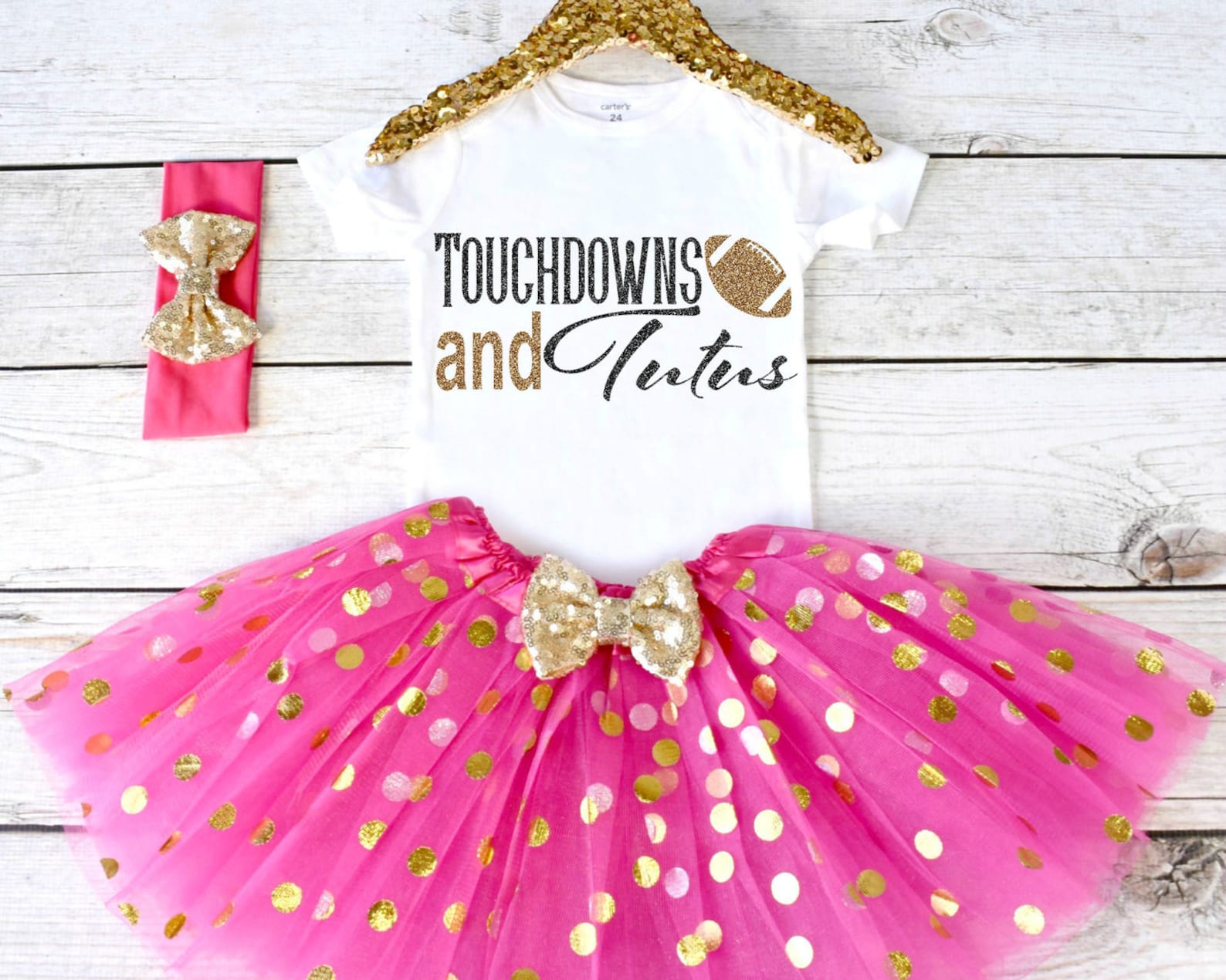 Touchdowns and Tutus. Girls Outfit. Tutu Set. Girls Clothing. - Etsy